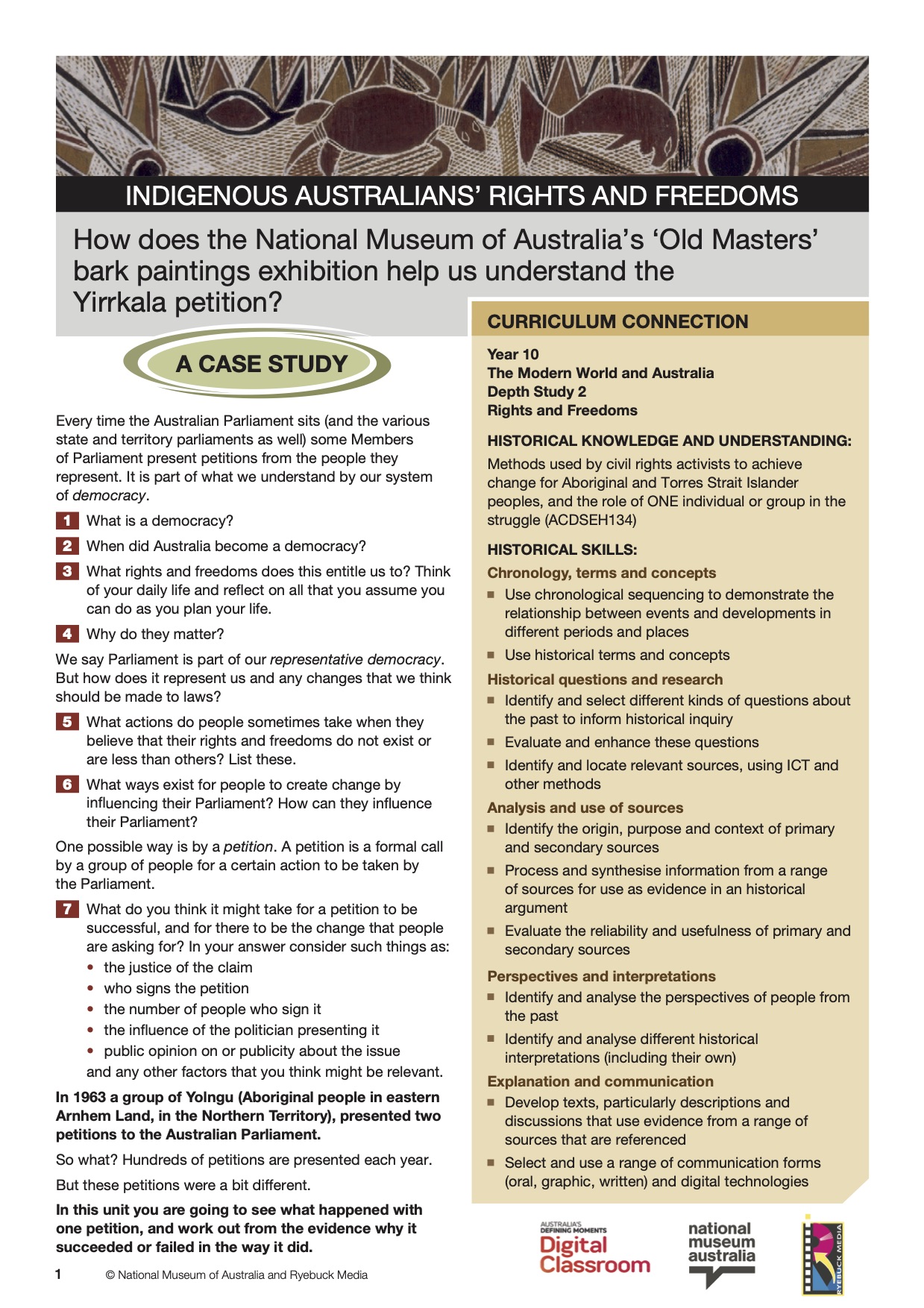 Extra resources | Australia’s Defining Moments Digital Classroom ...