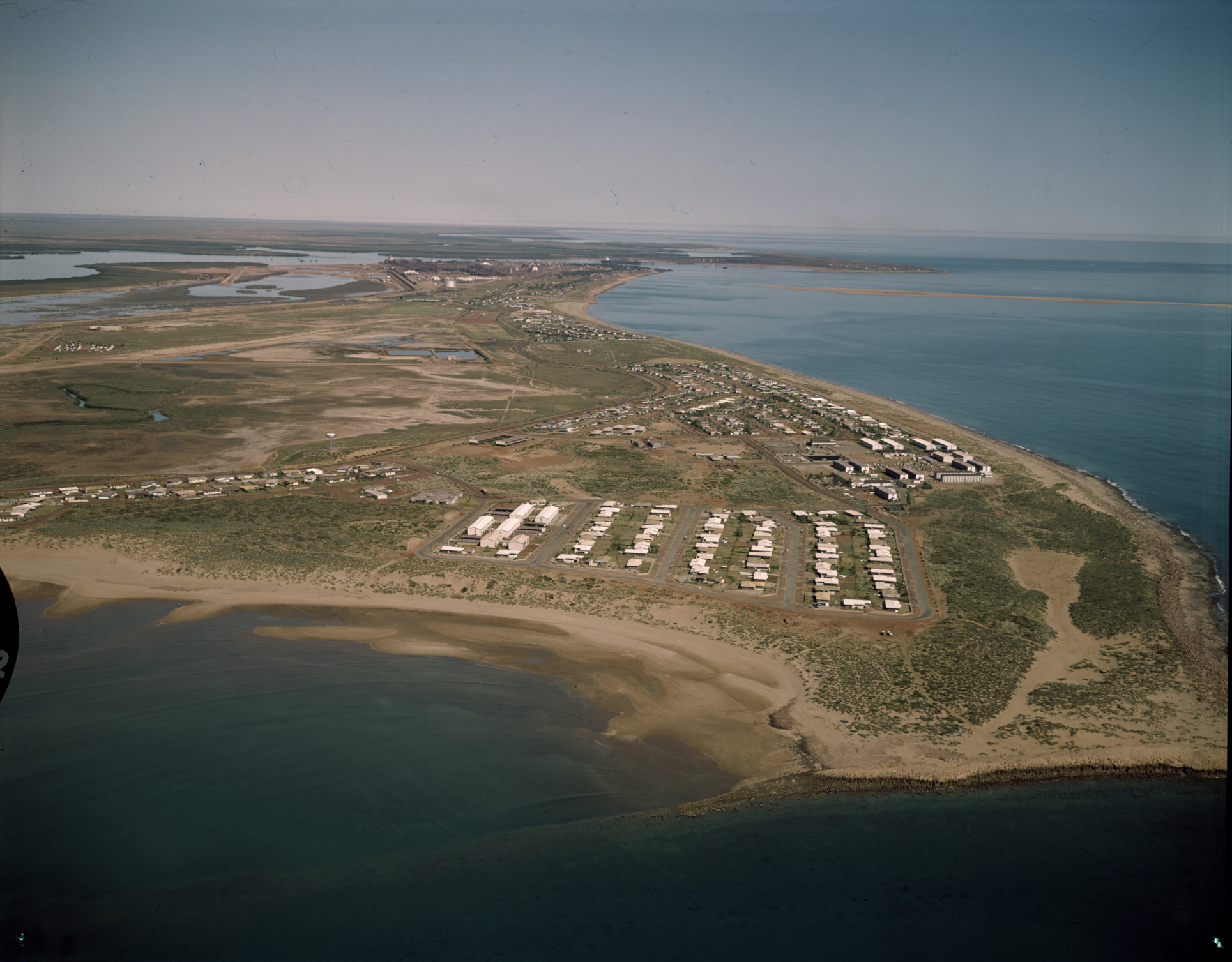 Cooke Point, Port Hedland in 1973 when the buildings were still owned ...