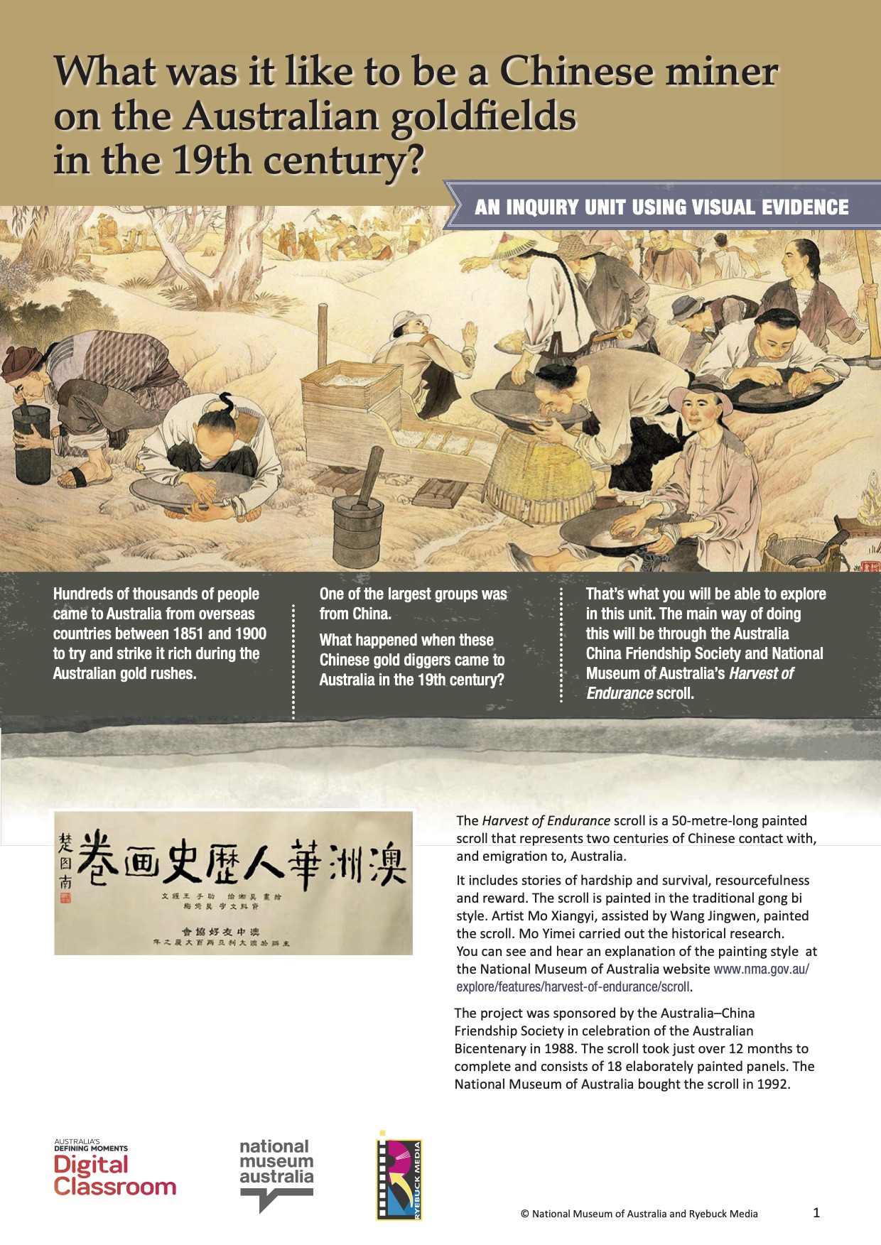 Extra resources | Australia’s Defining Moments Digital Classroom ...